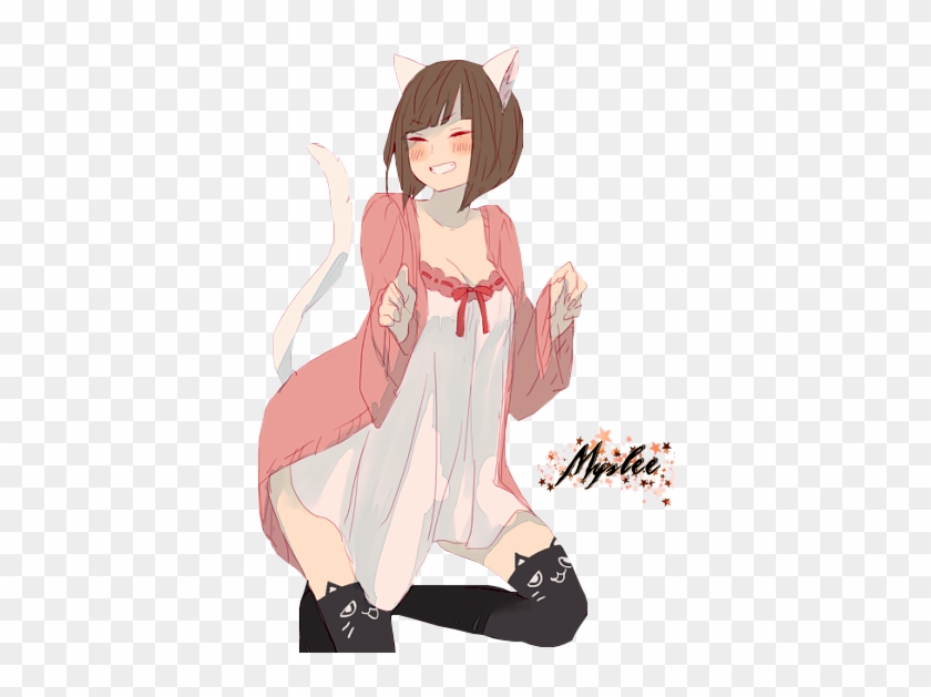 [render] Anime Cat Girl By Myslee-chan - Anime - Free Transparent PNG ...